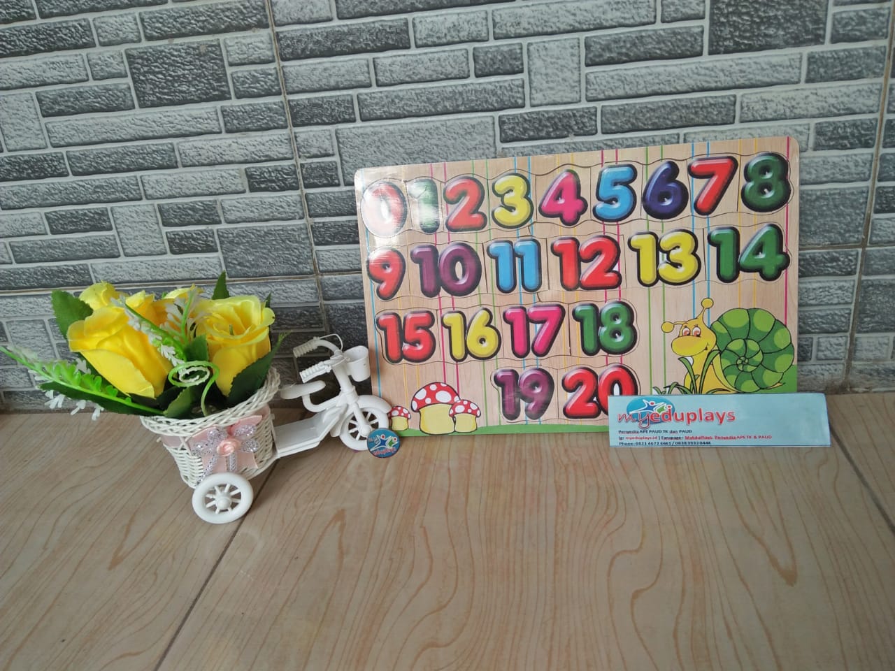 Mainan Edukasi Puzzle Angka Sticker • Alat Peraga Edukatif myeduplays.id